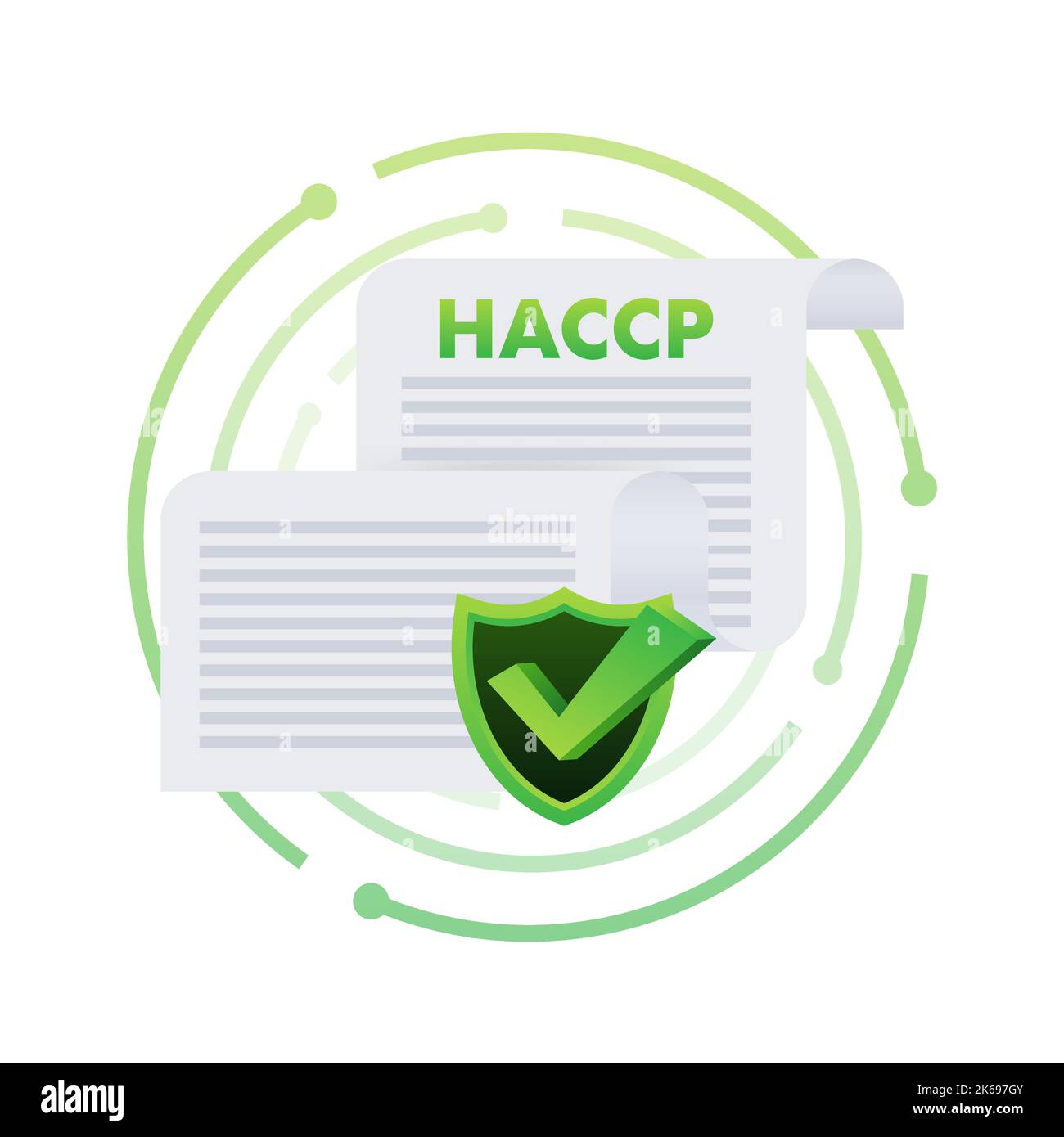HACCP Certified icon on white background. Vector stock illustration ...