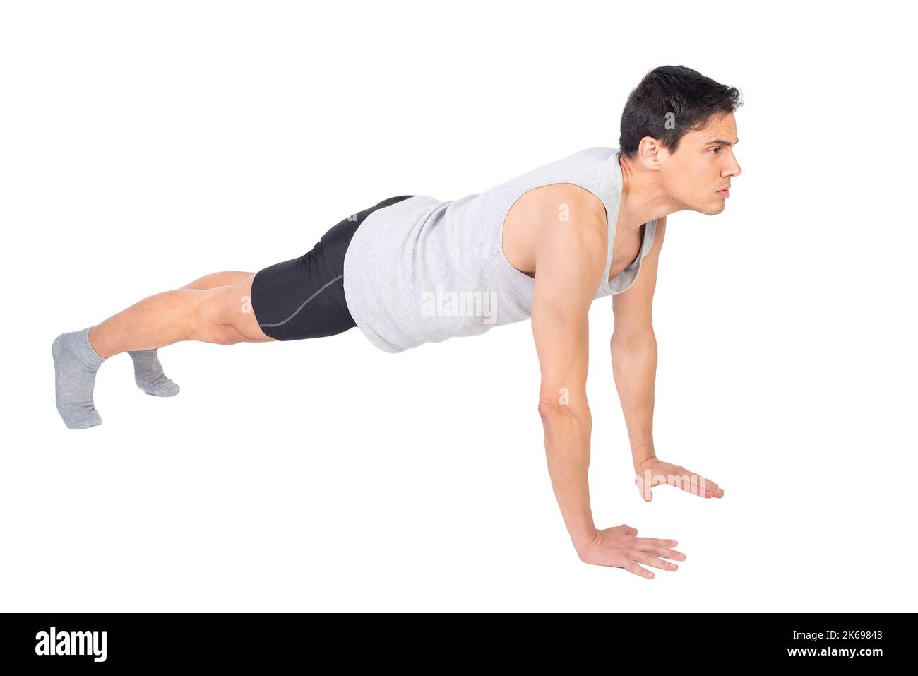 Man in studio doing Cut Out Stock Images & Pictures - Alamy