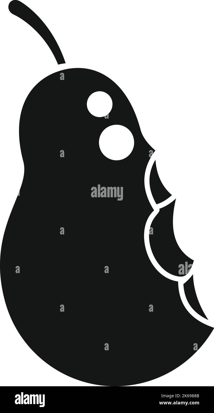 Pear waste icon simple vector. Trash food. Vegetable rubbish Stock ...