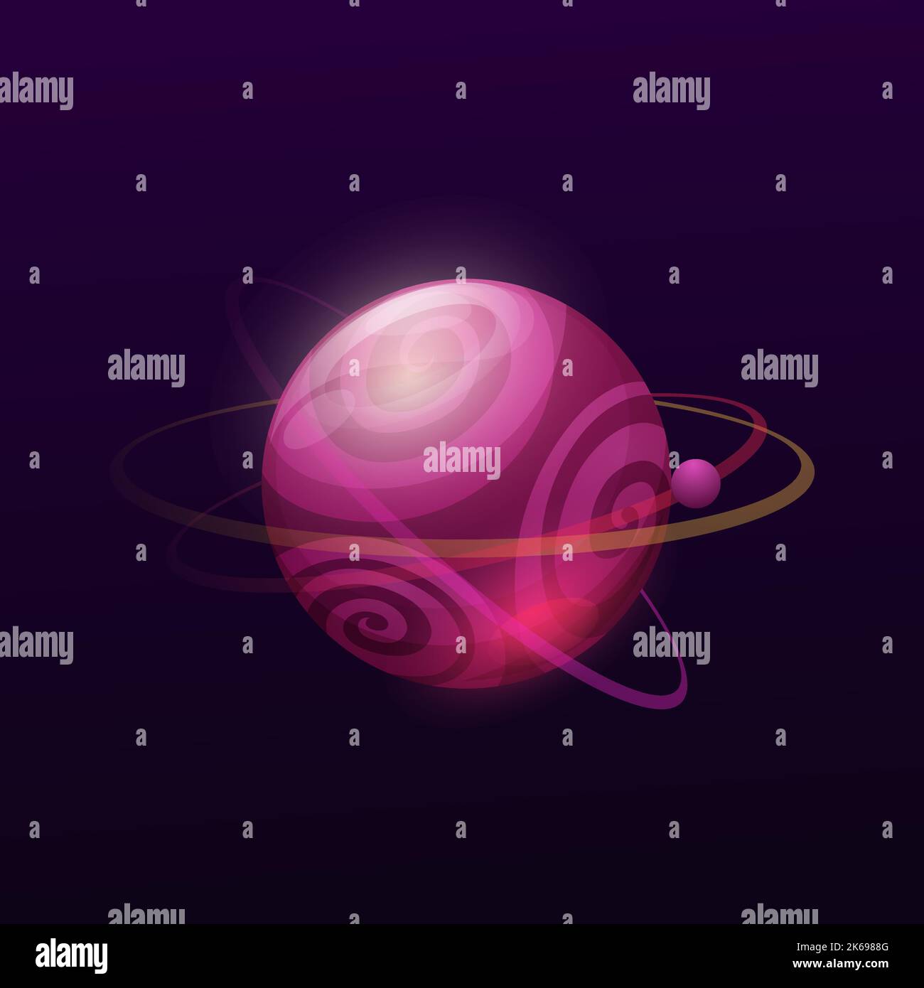 Artificial moon circles Stock Vector Images - Alamy