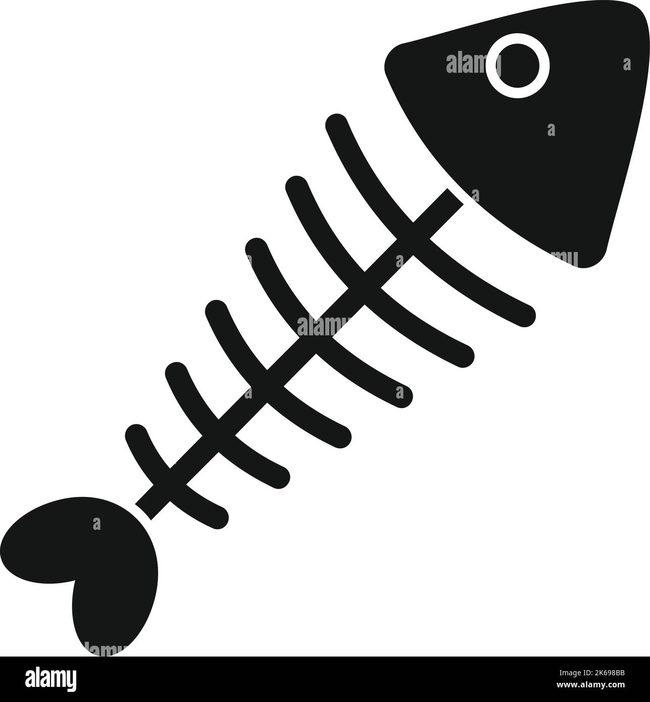 Fish waste icon simple vector. Food trash. Ecology vegetable Stock ...