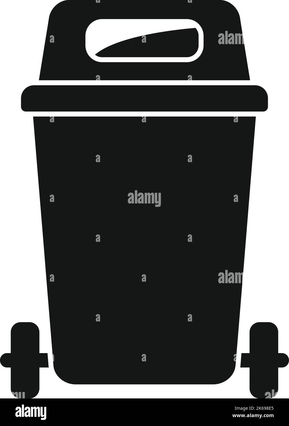 Street trash cart icon simple vector. Garbage reduce. Dry plastic Stock Vector Image & Art - Alamy