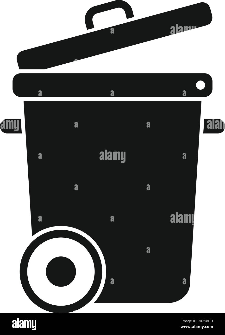 Waste bin icon simple vector. Trash food. Dry plastic Stock Vector Image & Art - Alamy