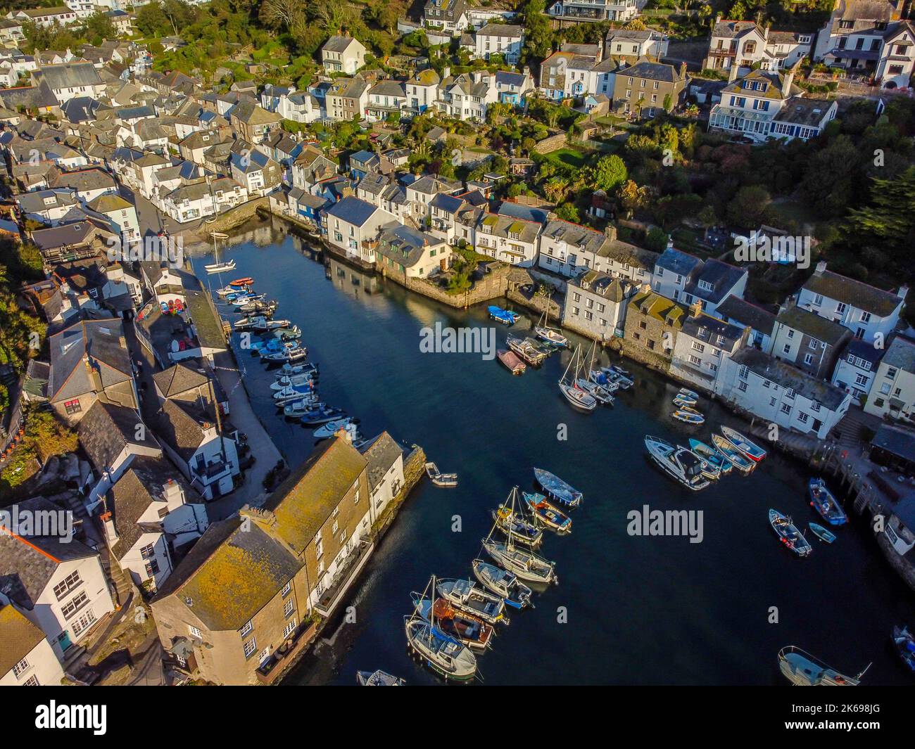 Polperro fishing village harbour, Cornwall Stock Photo - Alamy