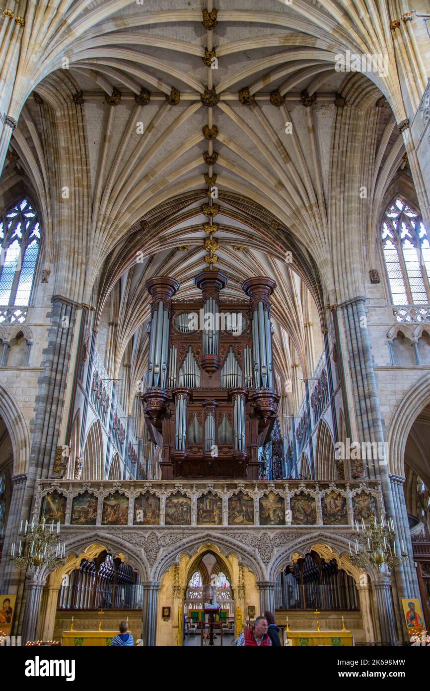Exeter Cathedral, Exeter, Devon Stock Photo - Alamy