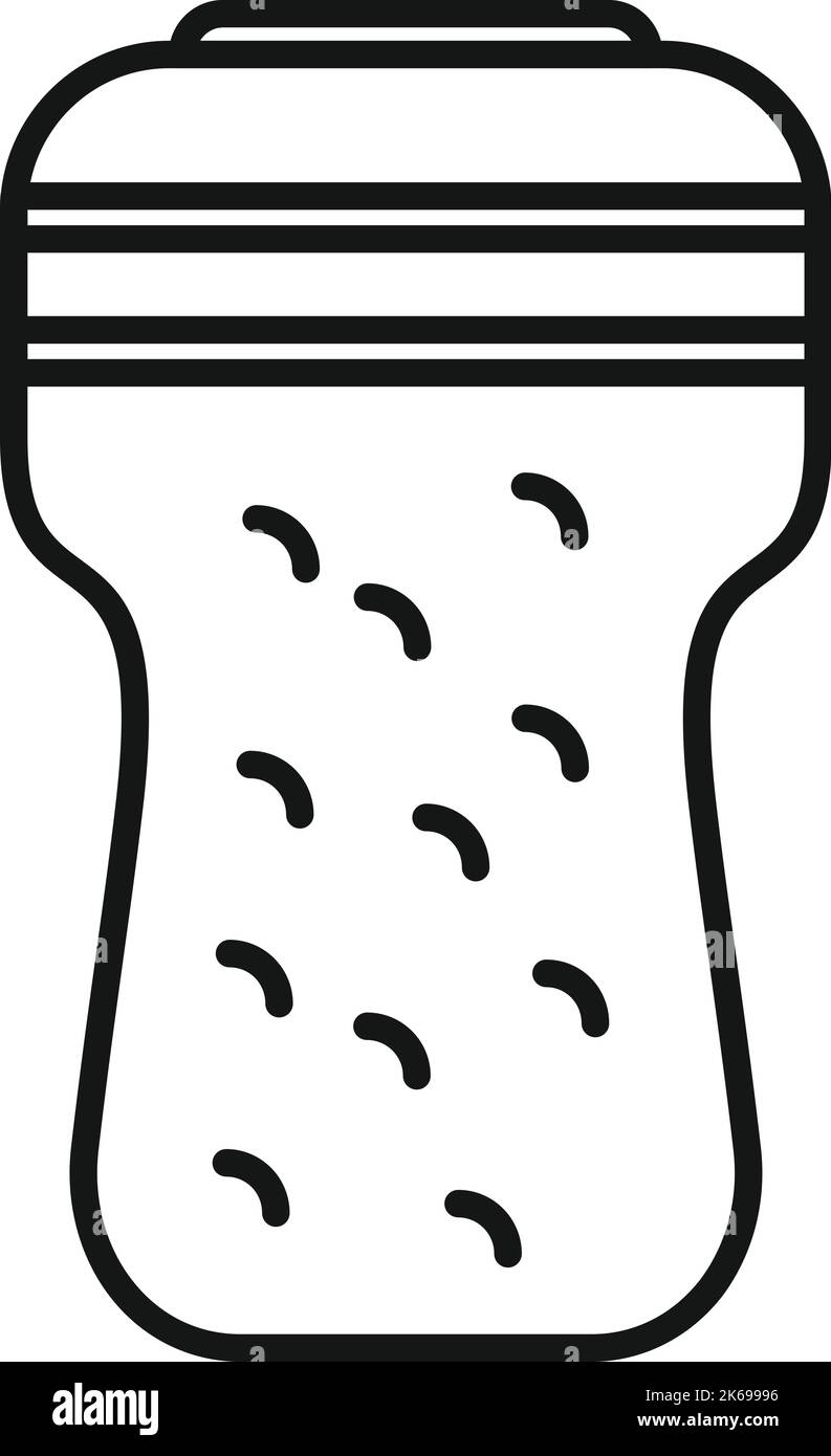 Wood waste icon outline vector. Organic trash. Reuse container Stock ...