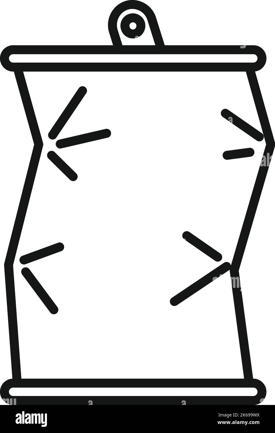 Tin can waste icon outline vector. Metal reuse. Garbage container Stock ...