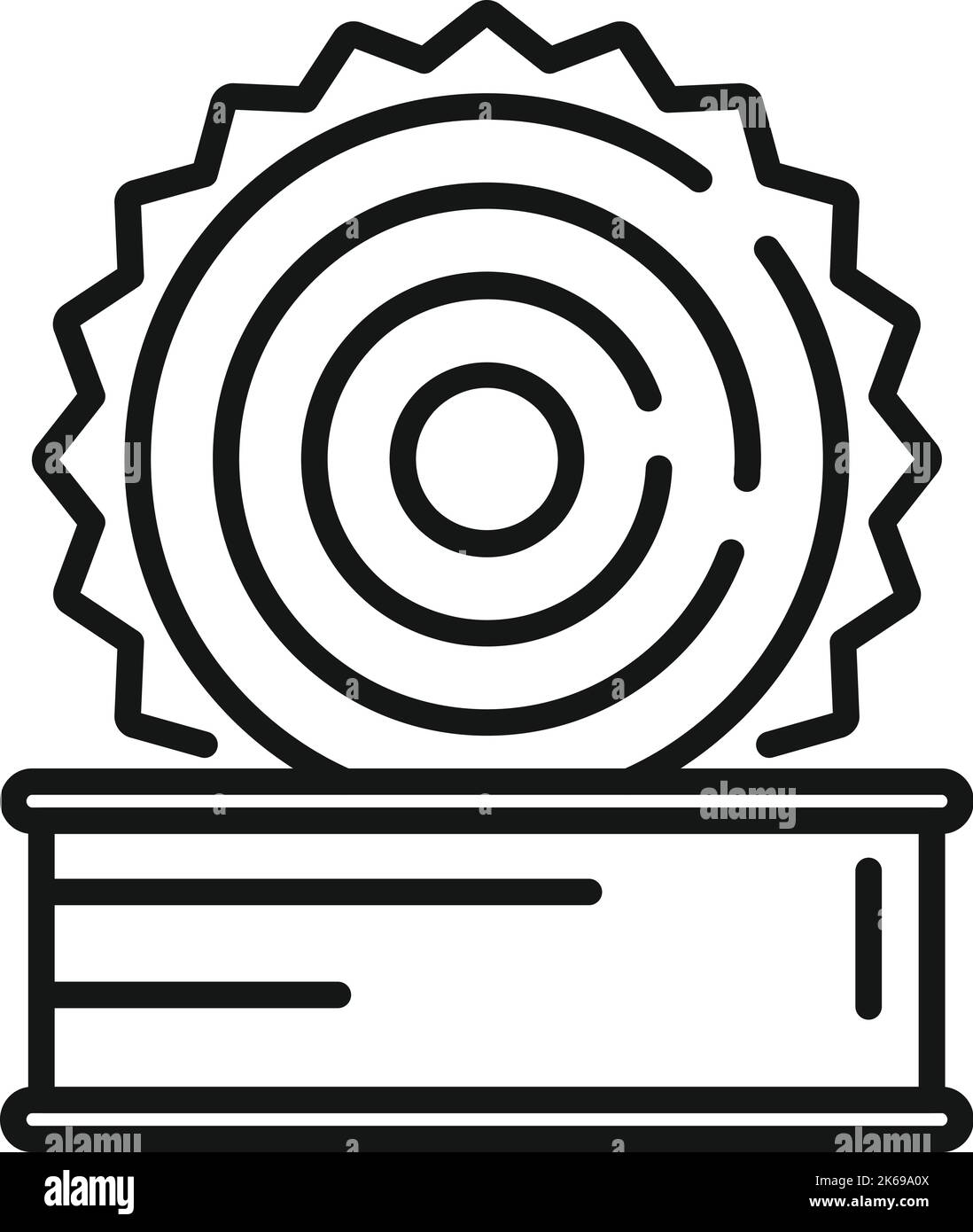 Fish tin can waste icon outline vector. Recycle metal. Metal container ...