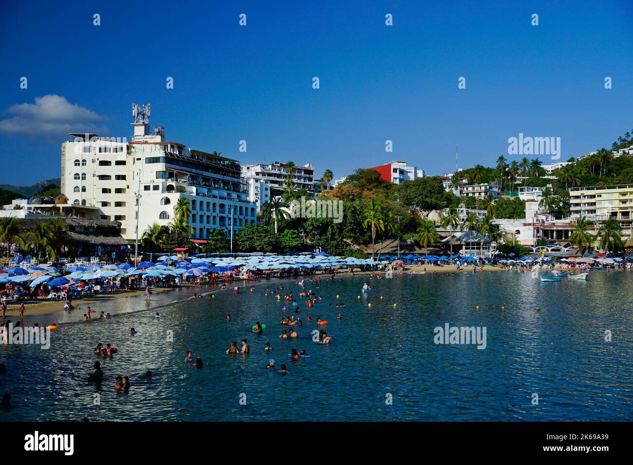 Caleta Beach, Acapulco, Mexico Stock Photo - Alamy