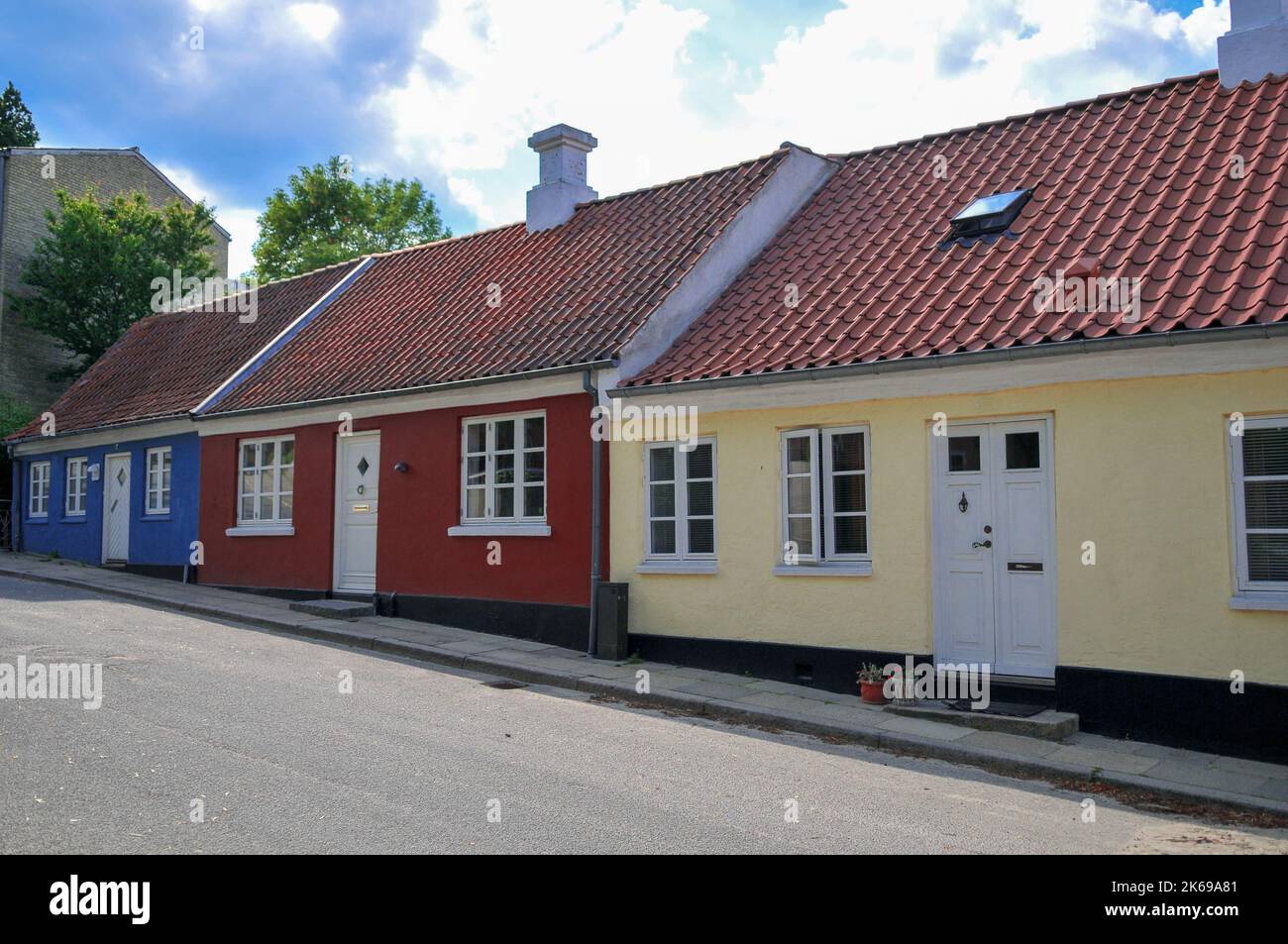 BILLUM, DENMARK- 28/JUNE/2010: Old classical traditional danish country ...