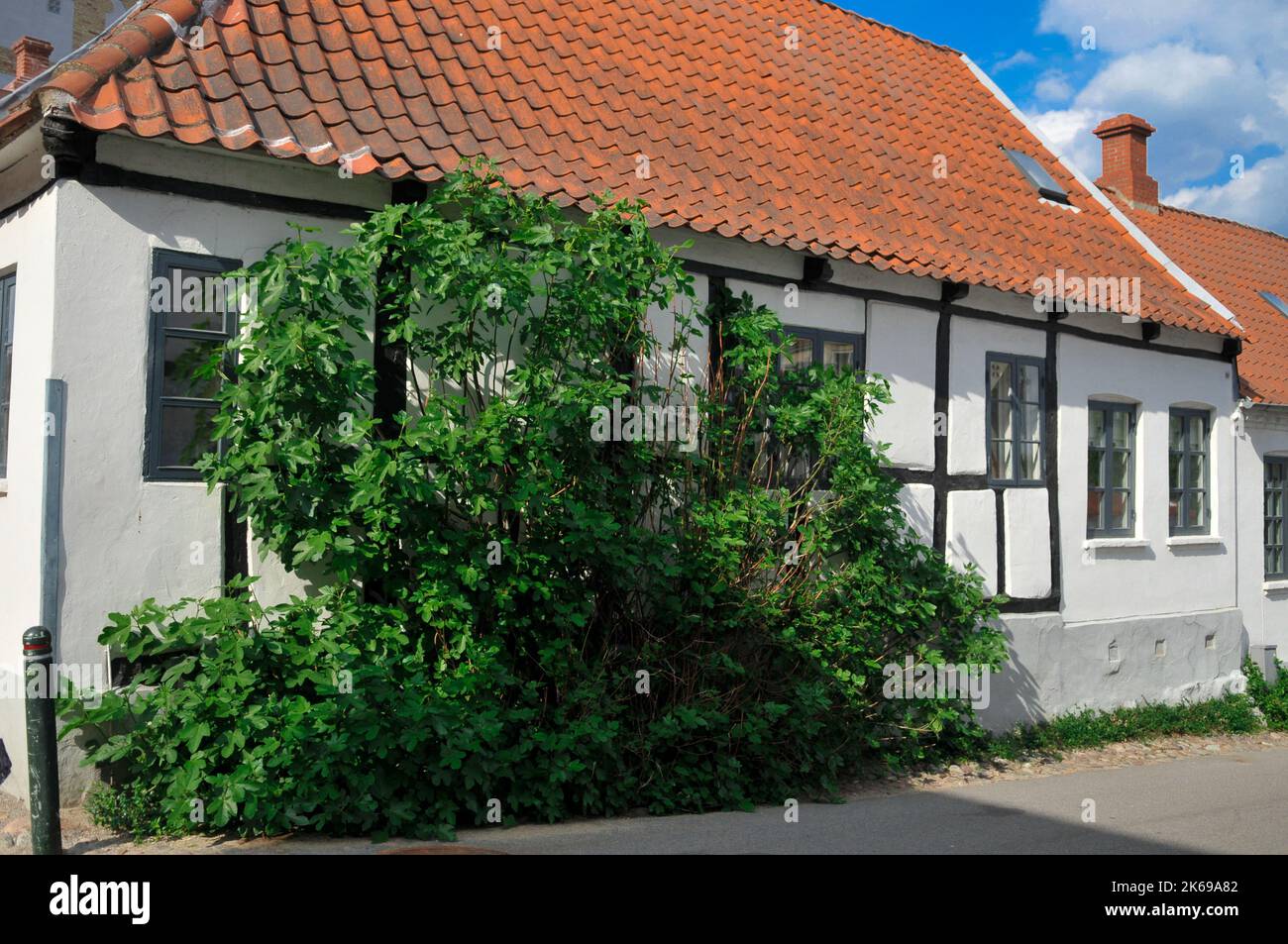 BILLUM, DENMARK- 28/JUNE/2010: Old classical traditional danish country ...