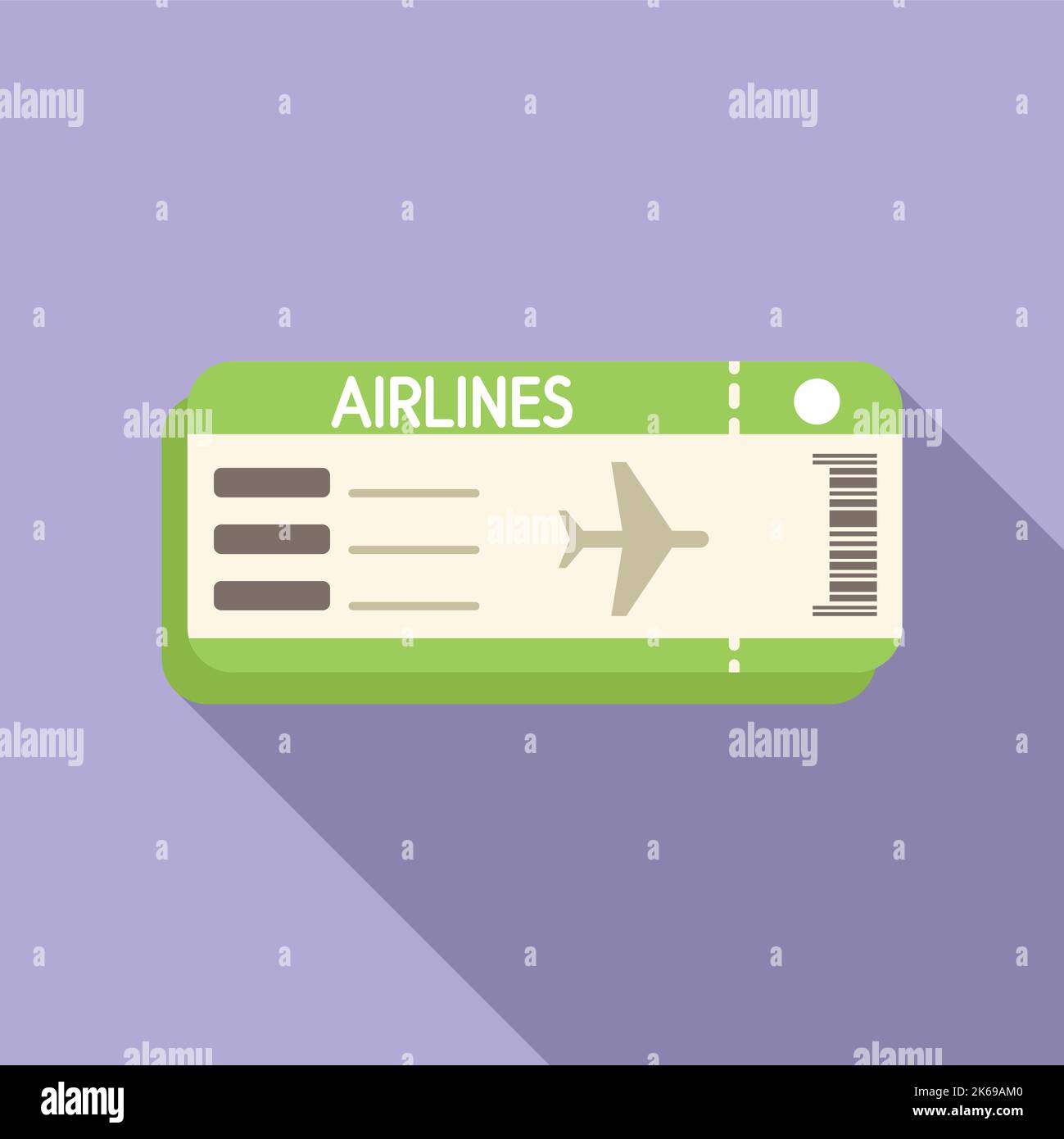 Empty plane ticket Stock Vector Images - Alamy