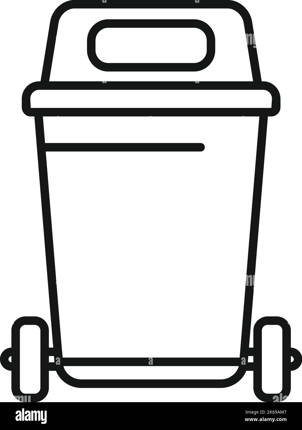 Street trash cart icon outline vector. Garbage reduce. Dry plastic Stock Vector Image & Art - Alamy