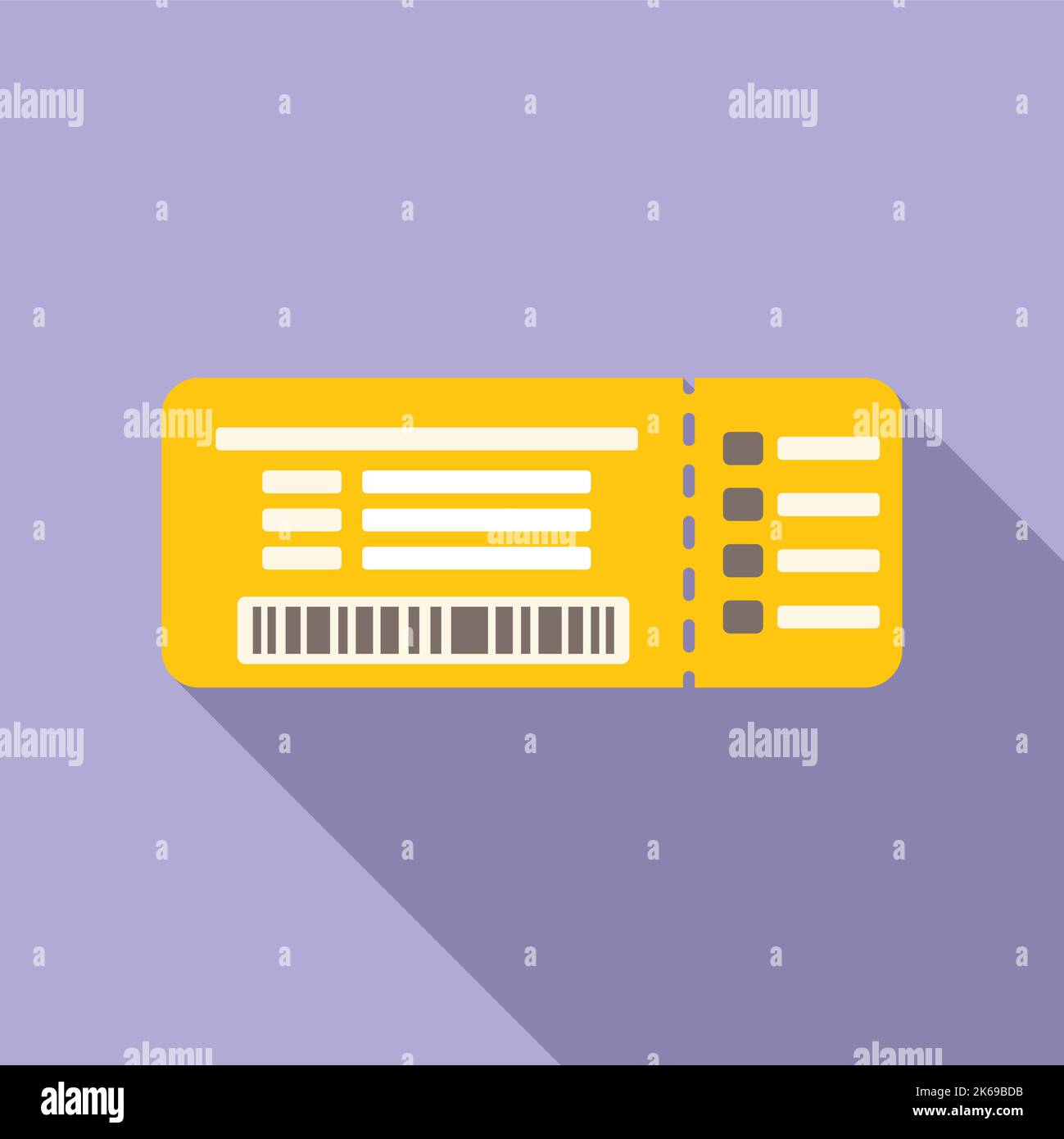 Air ticket icon flat vector. Plane pass. Airport travel Stock Vector ...