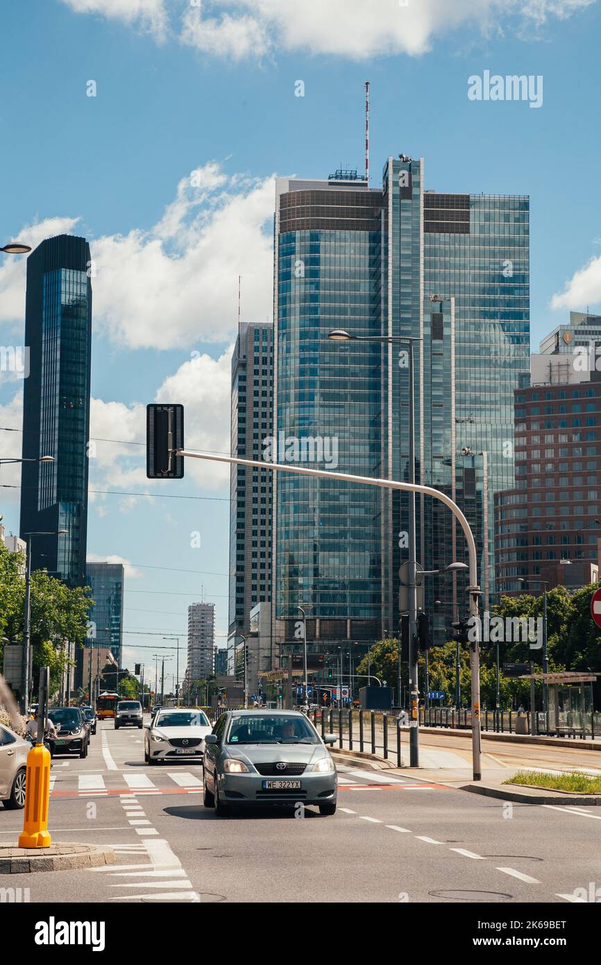 road traffic city landmark downtown industry Stock Photo - Alamy