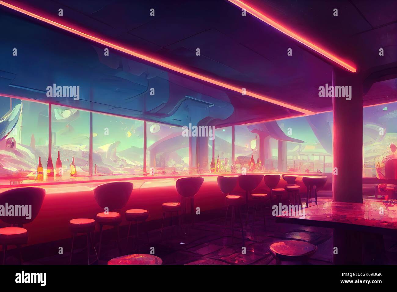 Cyberpunk bar hi-res stock photography and images - Alamy