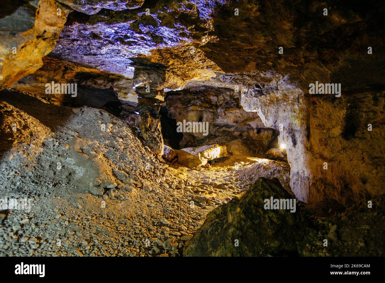 Old abandoned collapsed limestone mine Stock Photo - Alamy