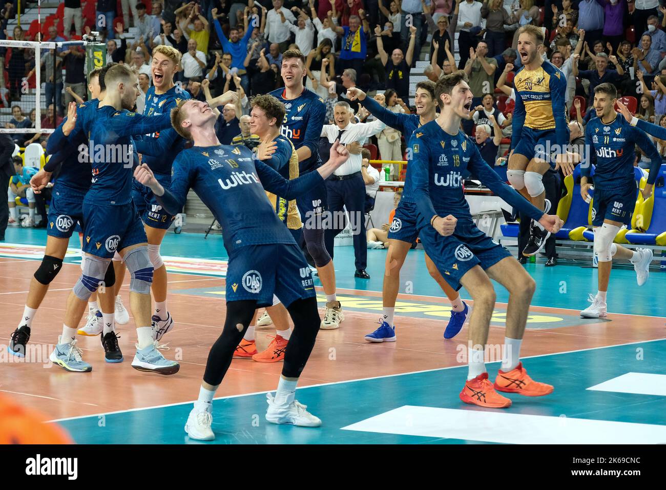 Verona, Italy. 8th October 2022. Italian Superlega Volleyball ...