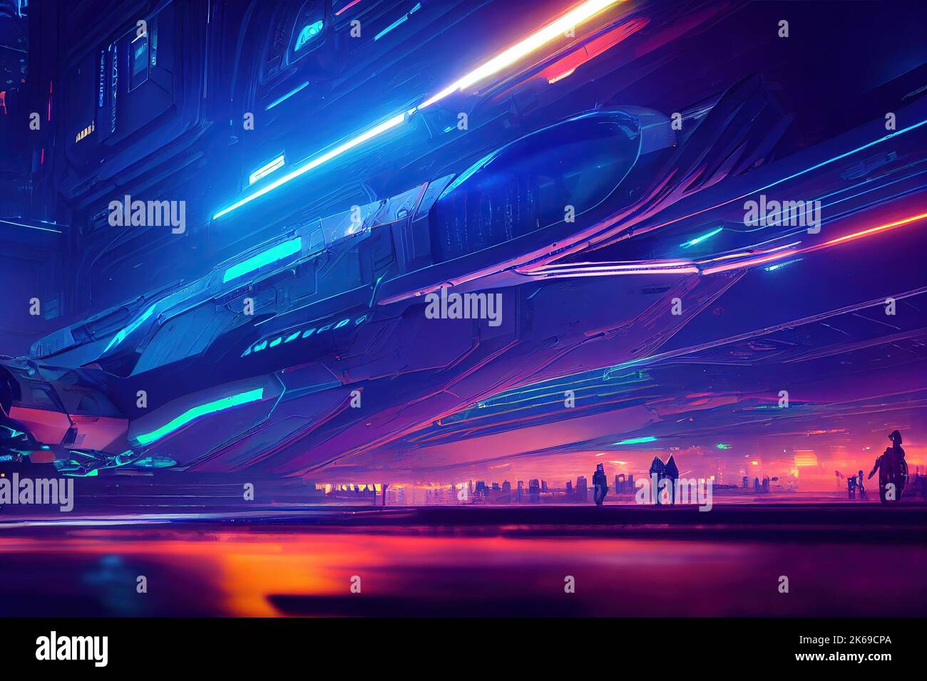 Futuristic space ship hi-res stock photography and images - Alamy