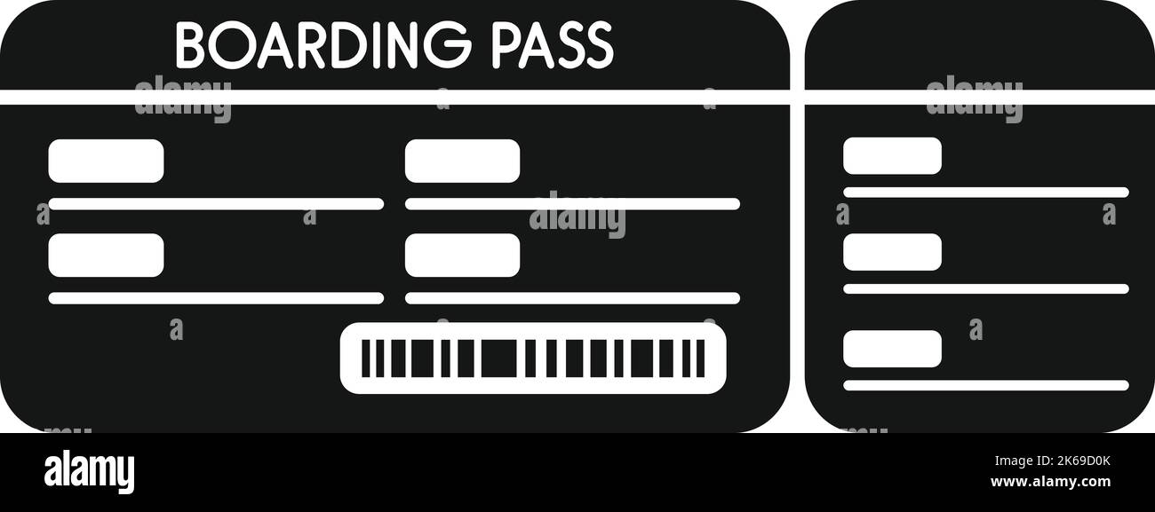 Empty plane ticket Cut Out Stock Images & Pictures - Alamy