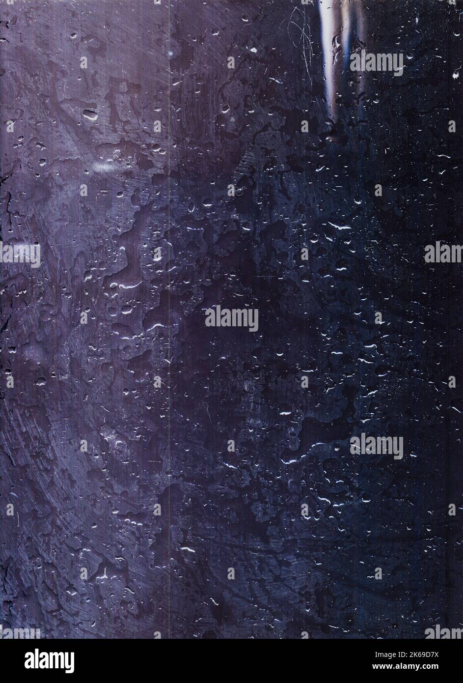 old wet texture dust scratches overlay water drops Stock Photo - Alamy