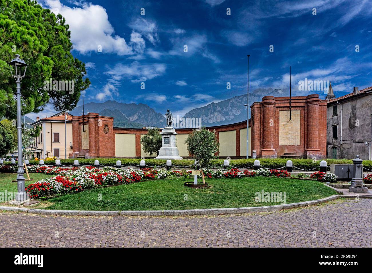 The monument to the Italian geologist, Antonio Stoppani, inaugurated in ...