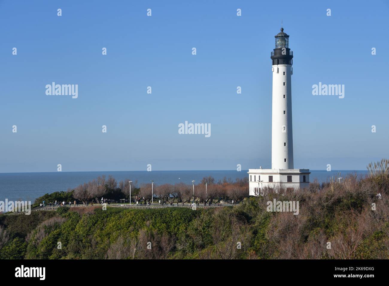 Biarritz, France - 15 Jan, 2023: Winter views of the Phare de Biarritz ...