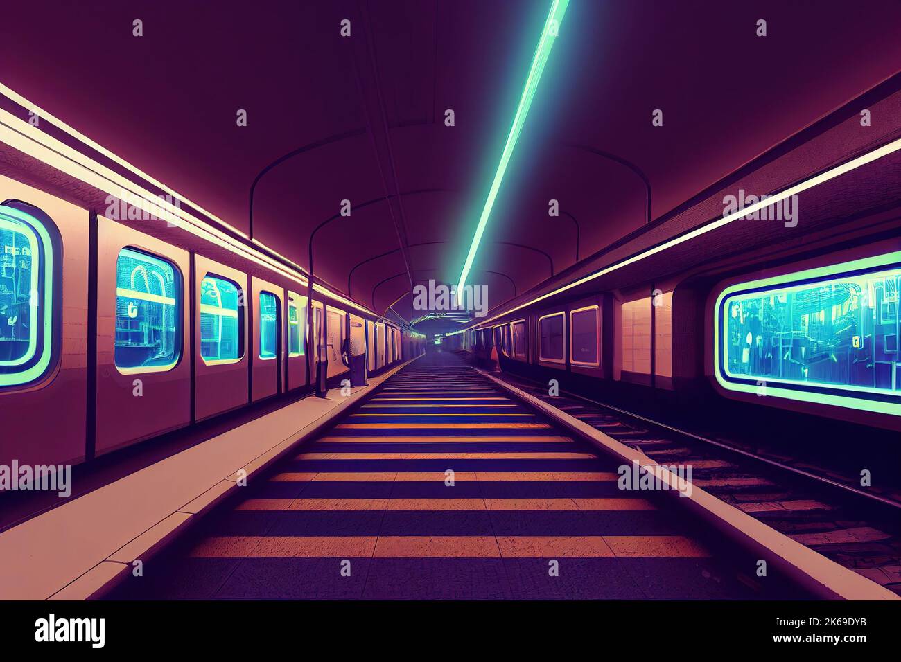 Digital poster train platform hi-res stock photography and images - Alamy