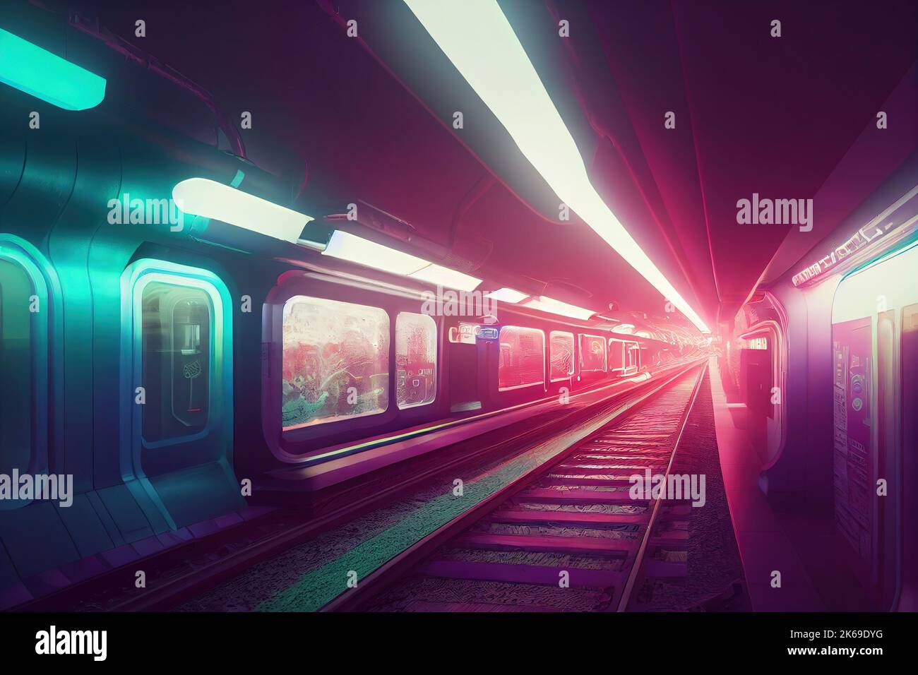 Digital poster train platform hi-res stock photography and images - Alamy