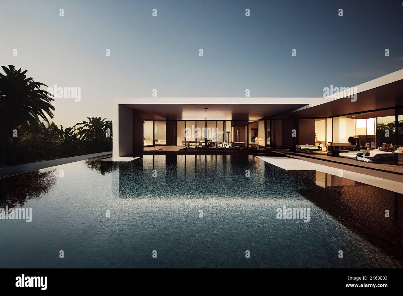 Infinity pool villa hi-res stock photography and images - Alamy
