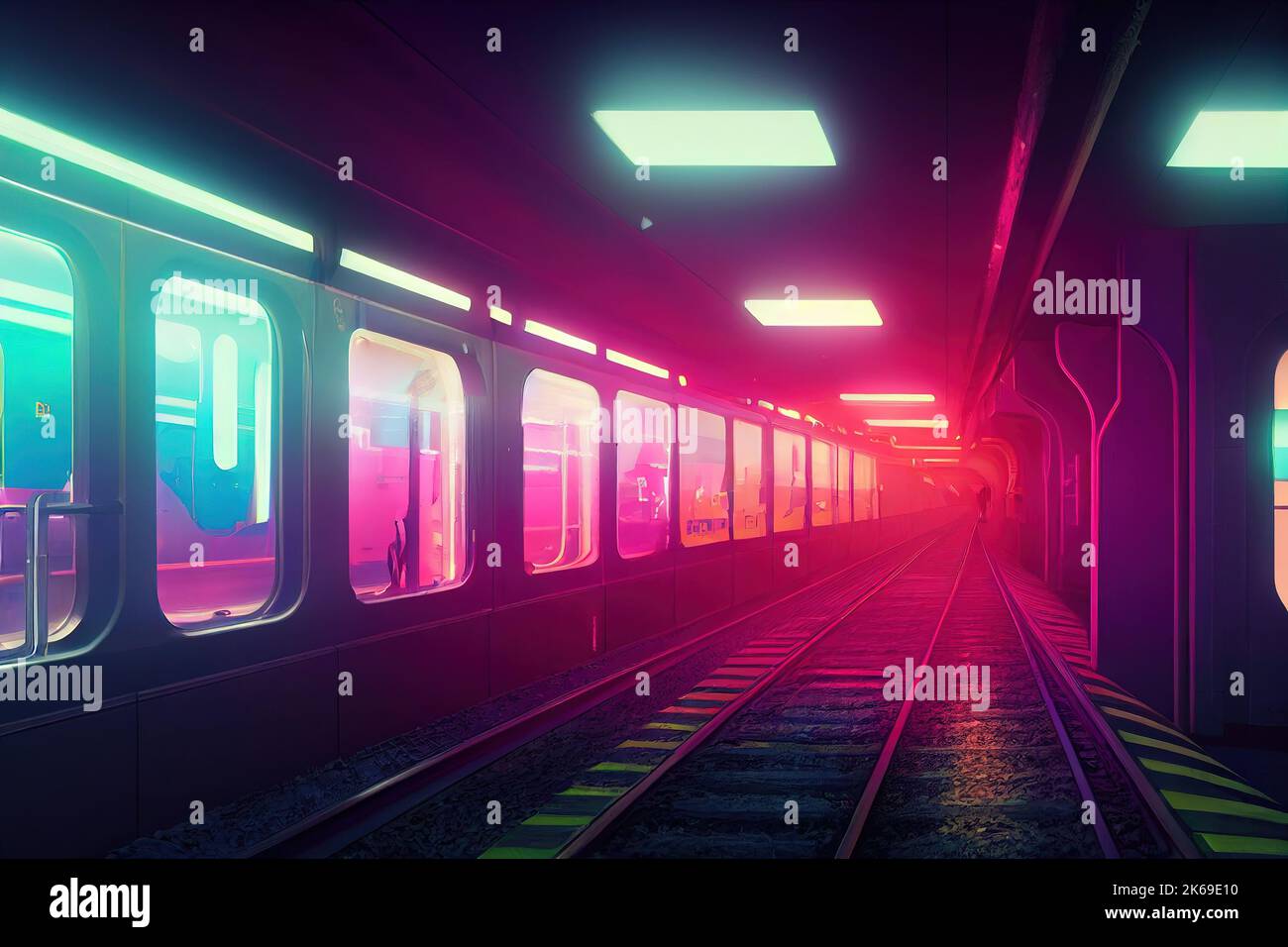 Digital poster train platform hi-res stock photography and images - Alamy