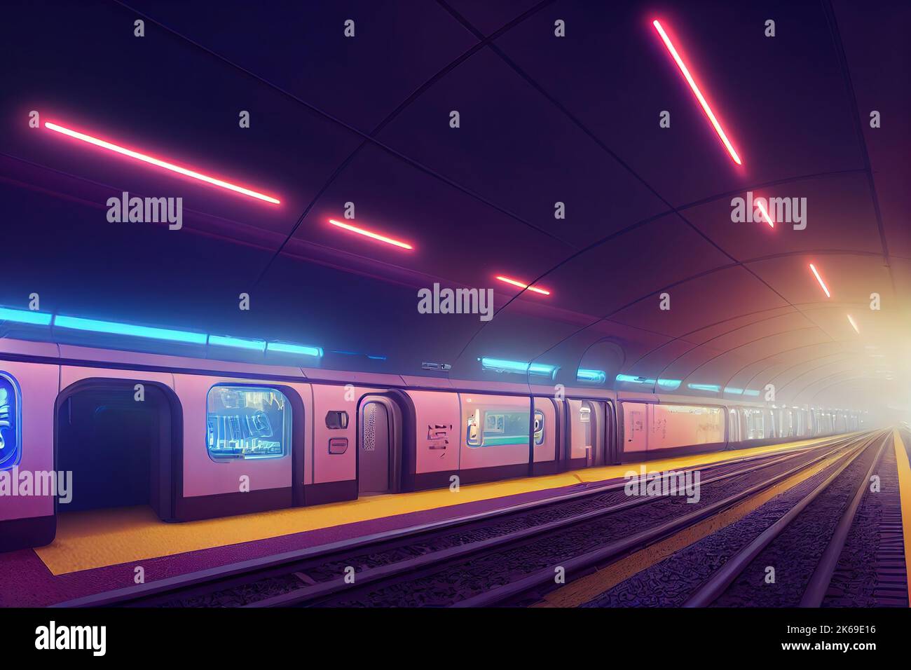 Digital poster train platform hi-res stock photography and images - Alamy