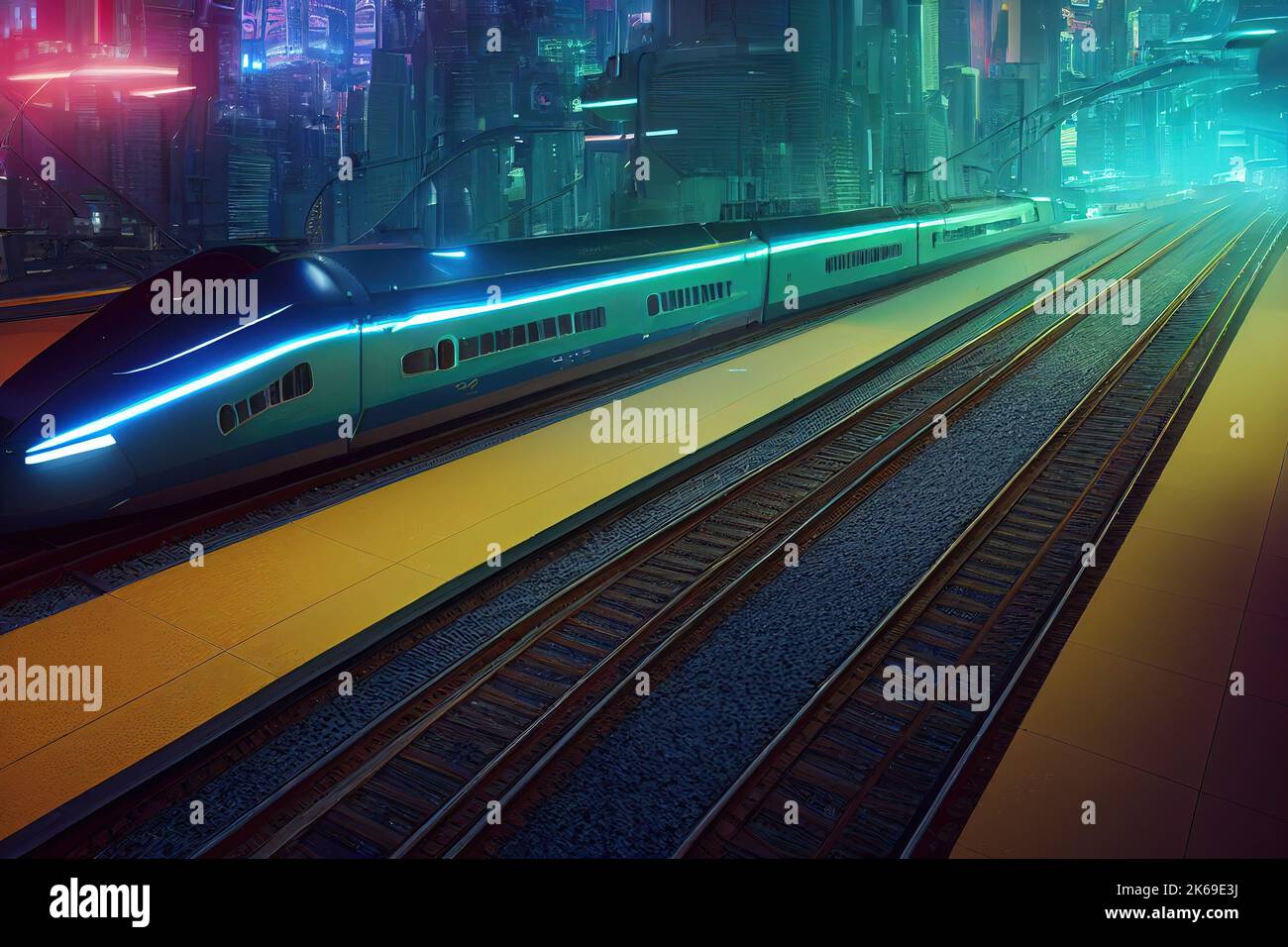 Digital poster train platform hi-res stock photography and images - Alamy