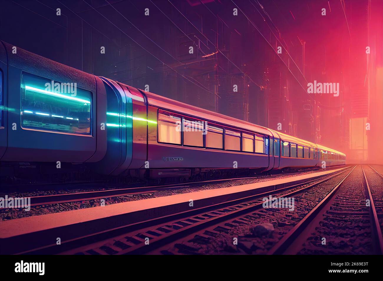 Digital poster train platform hi-res stock photography and images - Alamy