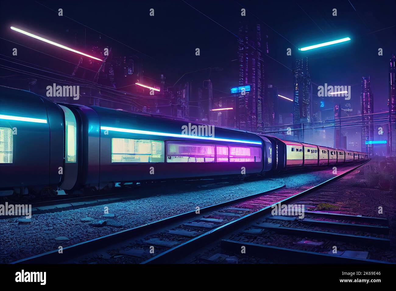 Retro futuristic train hi-res stock photography and images - Alamy