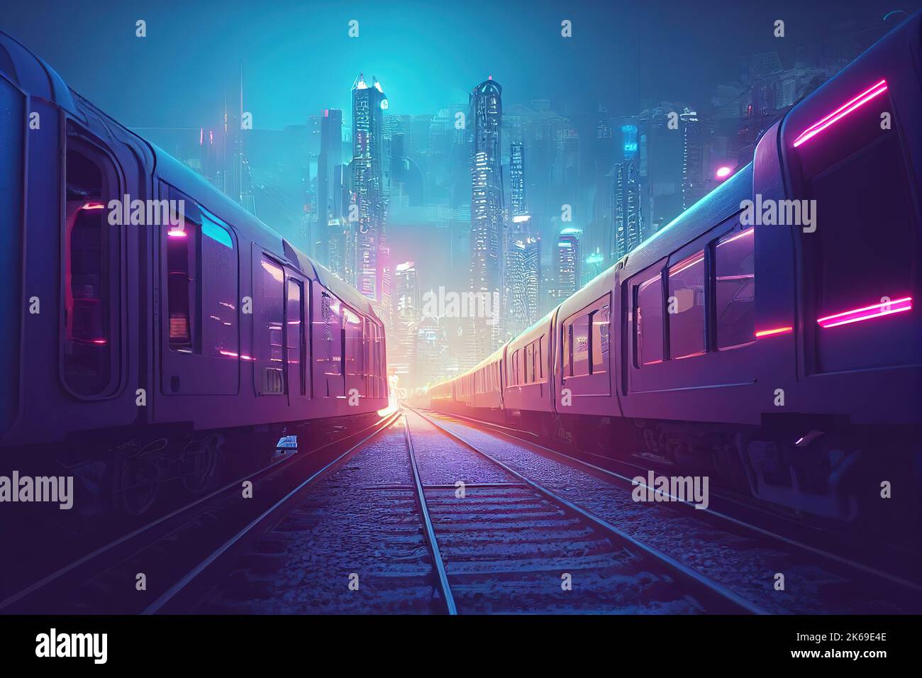 Digital poster train platform hi-res stock photography and images - Alamy