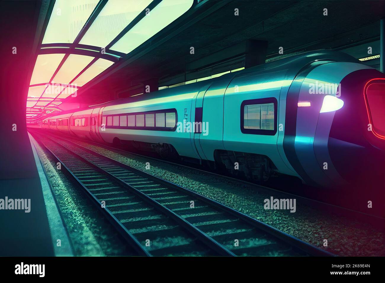 Digital poster train platform hi-res stock photography and images - Alamy