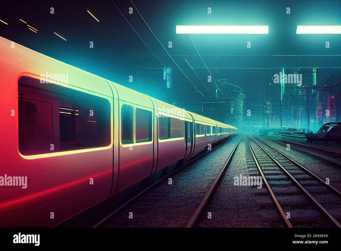 Digital poster train platform hi-res stock photography and images - Alamy