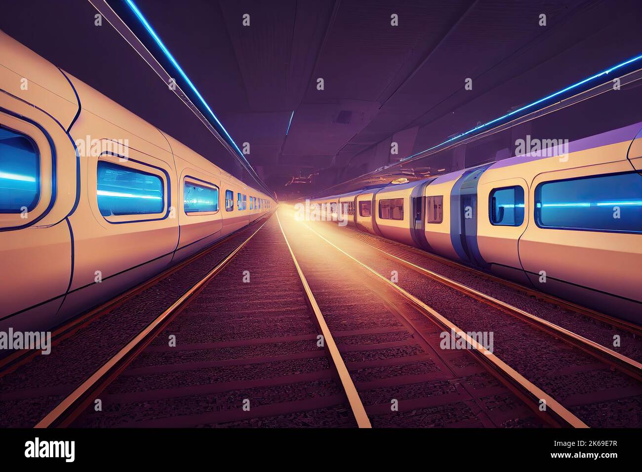 Digital poster train platform hi-res stock photography and images - Alamy