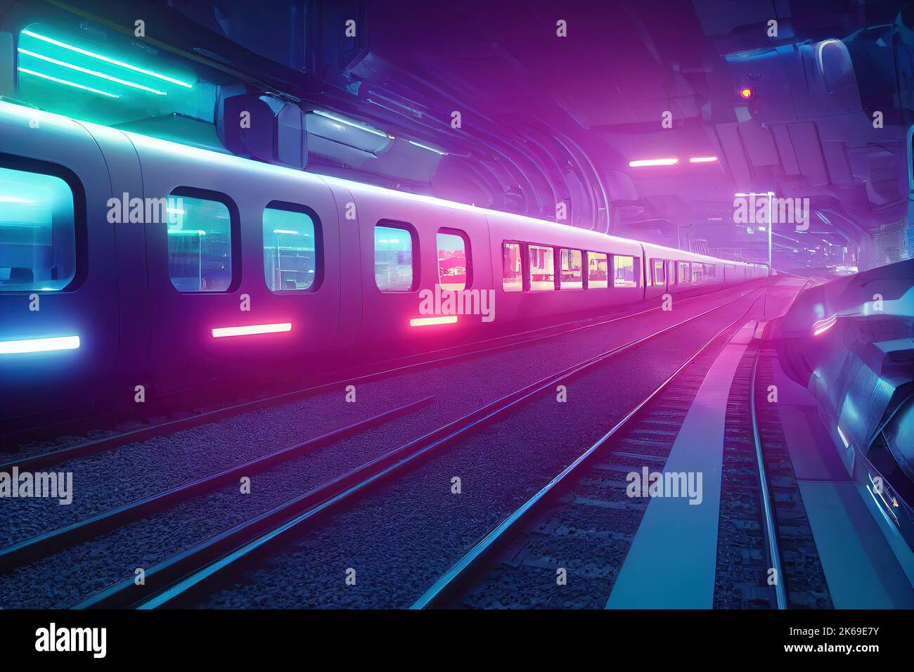 Digital poster train platform hi-res stock photography and images - Alamy