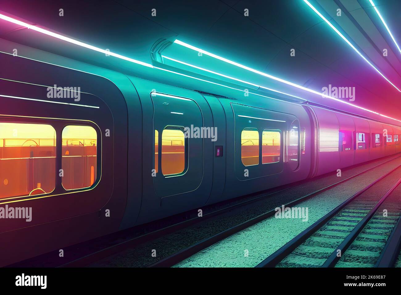 Digital poster train platform hi-res stock photography and images - Alamy