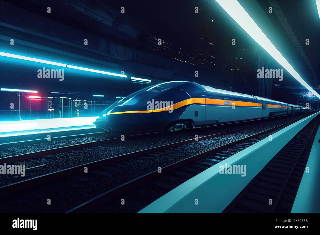 Digital poster train platform hi-res stock photography and images - Alamy
