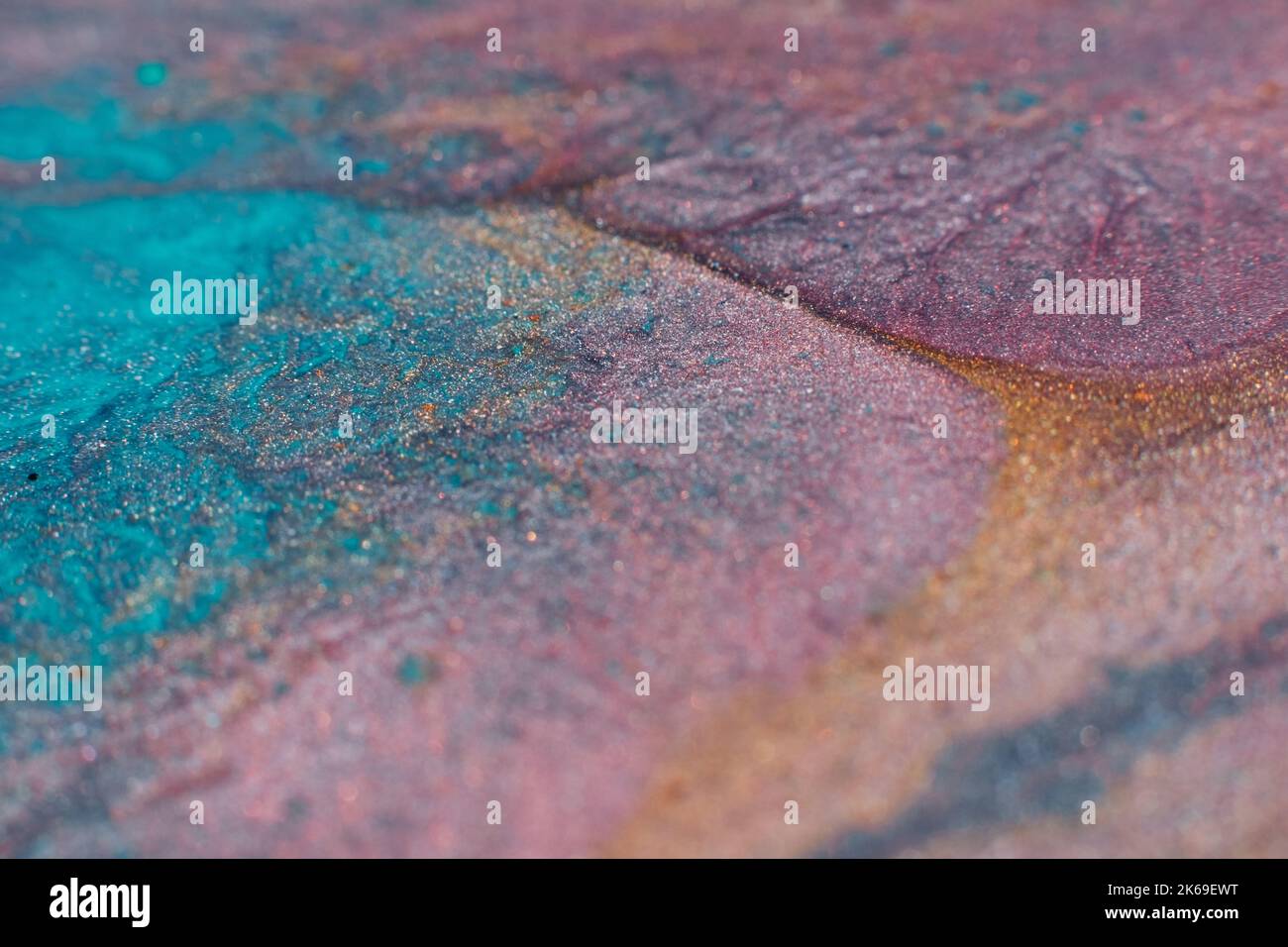 mixing colors fluid magic creative painting Stock Photo - Alamy