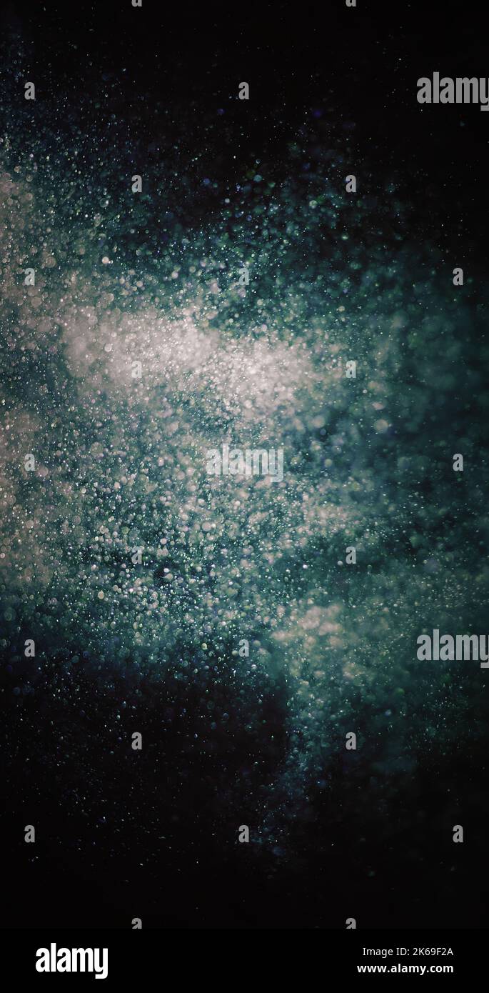 particles background dust splash white bubbles Stock Photo - Alamy