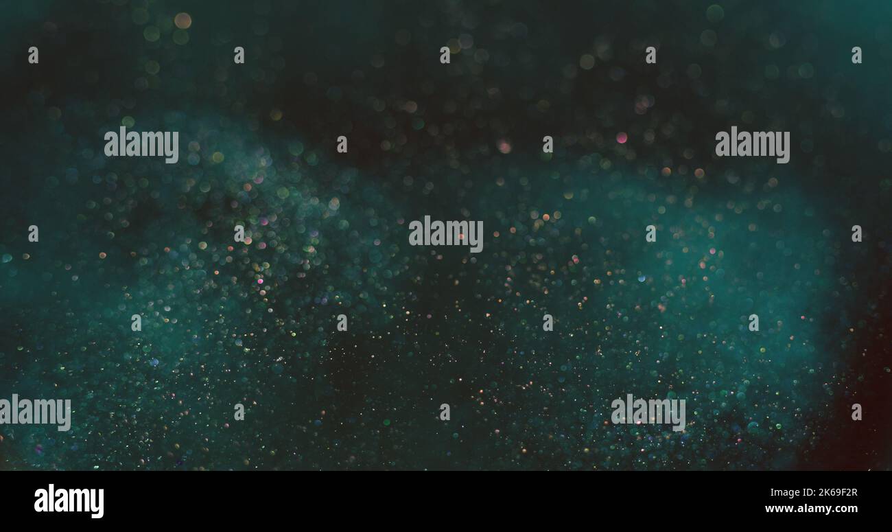 bokeh glitter texture particles background teal Stock Photo - Alamy