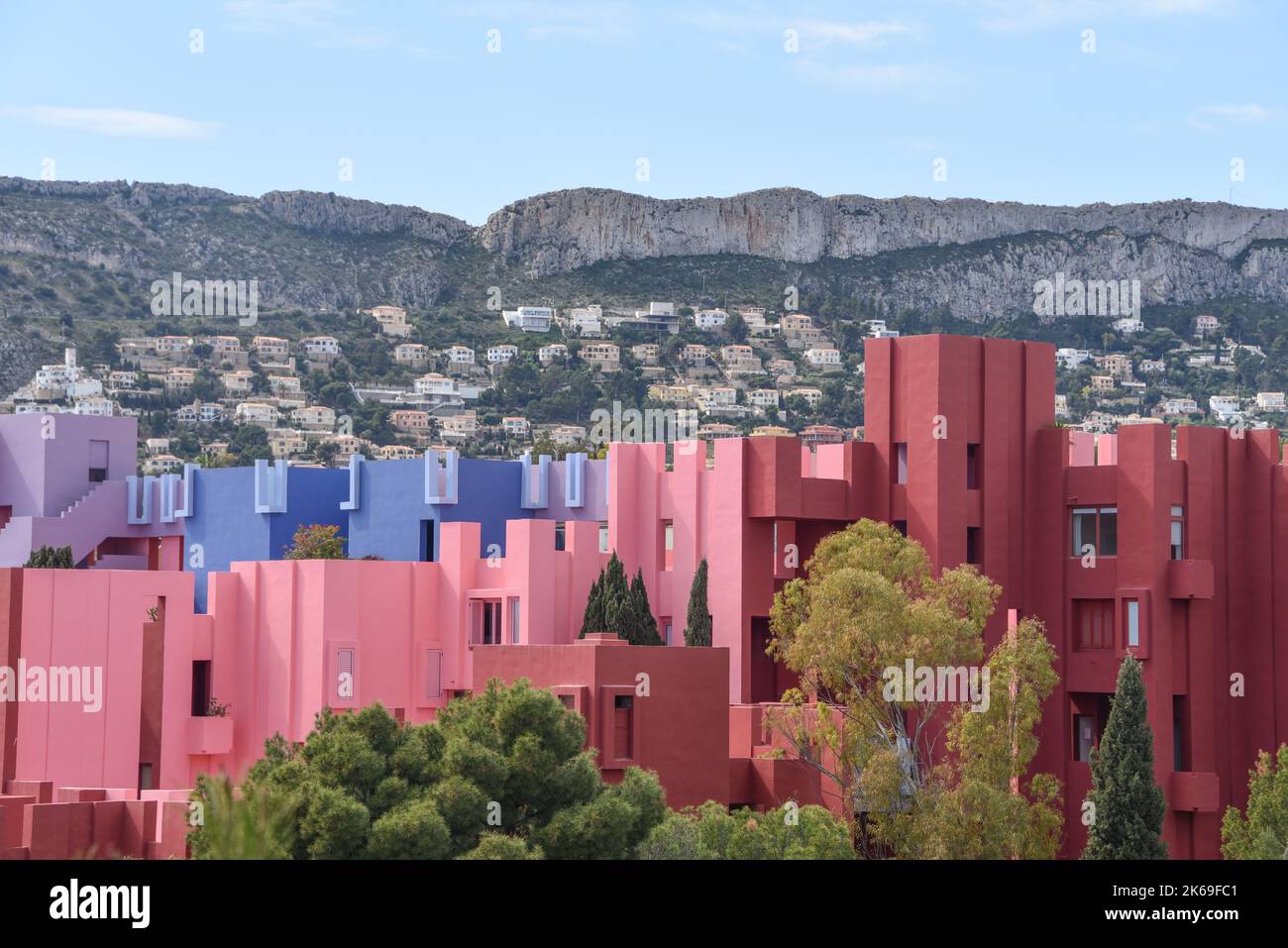 Calpe, Spain - 12 March, 2022: Red Walls of the La Muralla Roja ...
