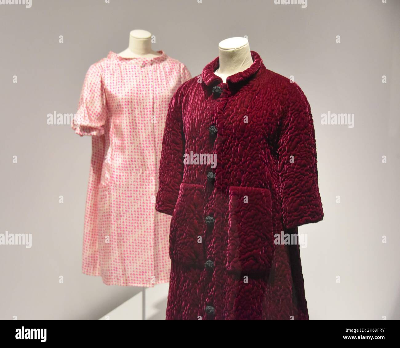 Getaria, Spain - 22 March, 2022: High fashion garments on display at ...