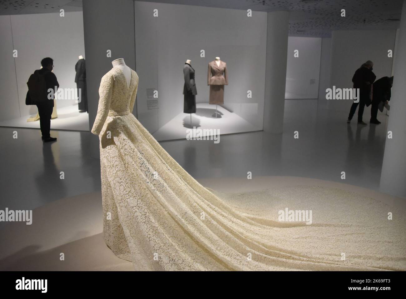 Getaria, Spain - 22 March, 2022: High fashion garments on display at ...