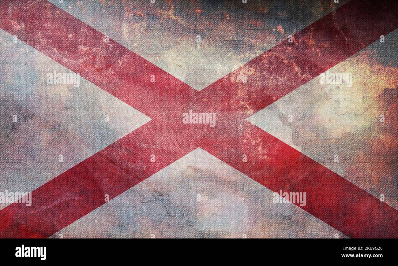 retro flag of Celtic peoples Anglo Irish people with grunge texture ...