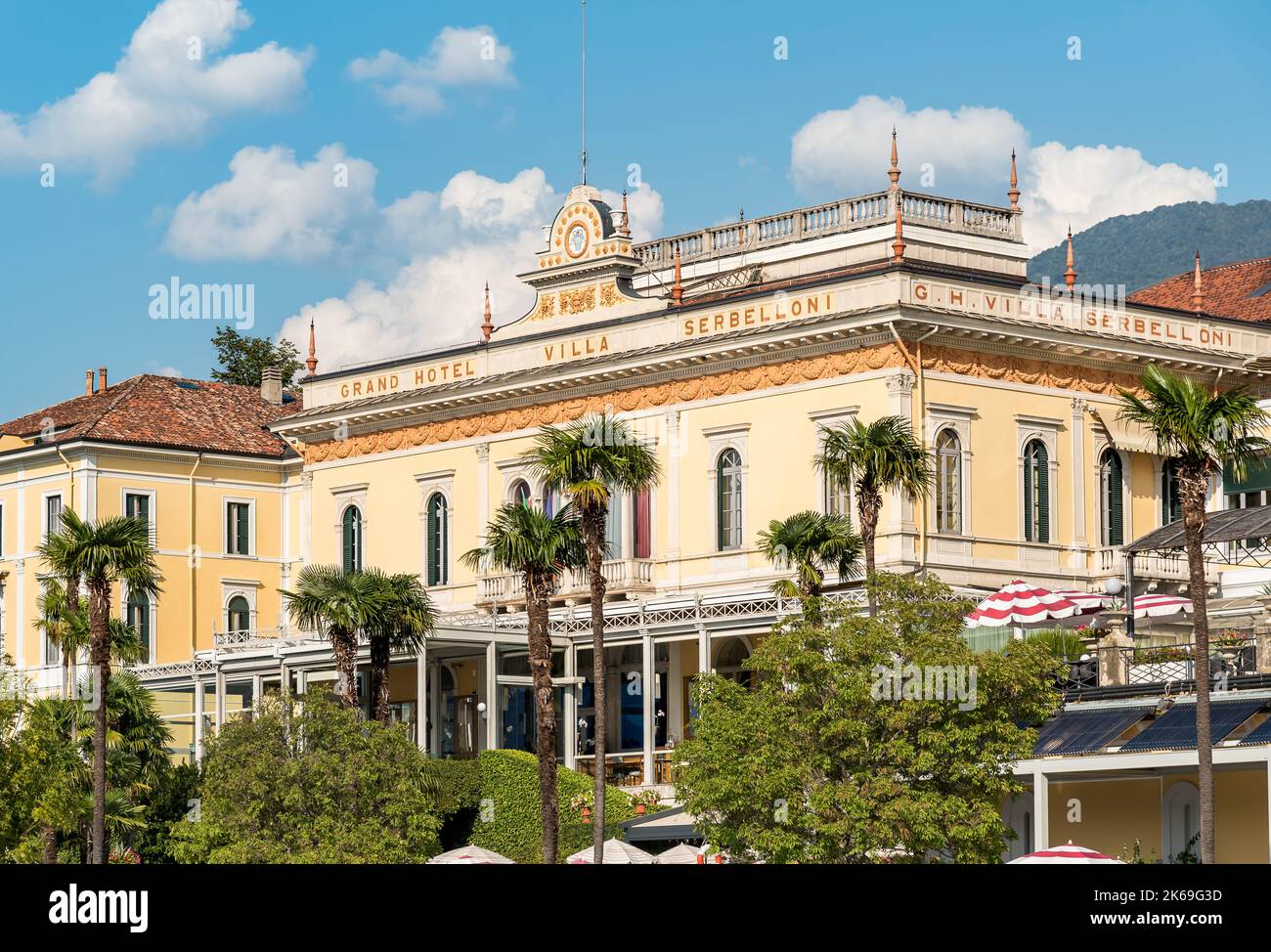 Bellagio, Lombardy, Italy - September 5, 2022: View of the Luxury Grand ... Bellagio, Lombardy, Italy - September 5, 2022: View of the Luxury Grand ...